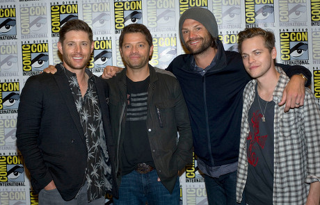 Cast Television Series Supernatural Pose Photographs Editorial Stock ...