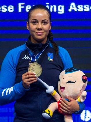 Alice Volpi Italy Celebrates On Podium Editorial Stock Photo - Stock ...