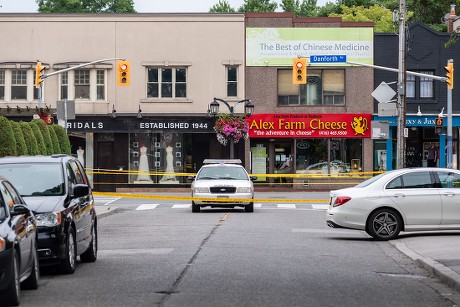 Road Signs Danforth Avenue Intersection Banners Editorial Stock Photo ...