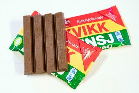 Fourfingered Chocolate Bar By Norwegian Brand Editorial Stock Photo ...