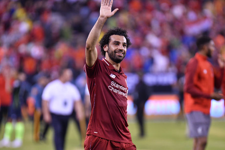 Mohammed Salah 11 Liverpool Fc Waves Editorial Stock Photo - Stock ...