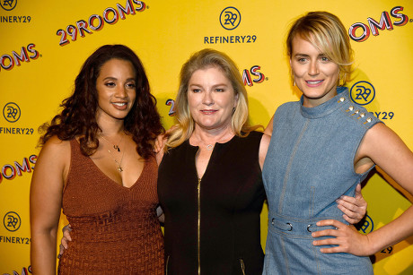 Dascha Polanco Kate Mulgrew Taylor Schilling Editorial Stock Photo ...