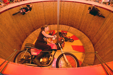 Wall Death Motorcycle Display Editorial Stock Photo - Stock Image ...