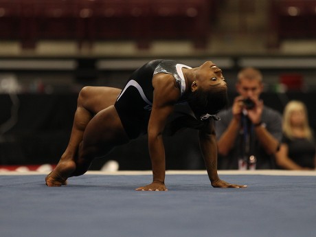 Gymnast Competes During American Cup Gymnastics Editorial Stock Photo ...