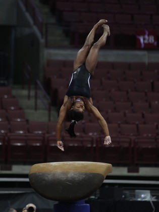Gymnast Competes During American Cup Gymnastics Editorial Stock Photo ...