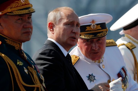 Russian Navy Officers During Main Naval Editorial Stock Photo - Stock ...
