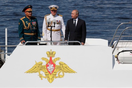 Russian Navy Officers During Main Naval Editorial Stock Photo - Stock ...