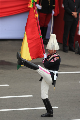 Bolivian Delegation Participates During Civicmilitary Parade Editorial ...