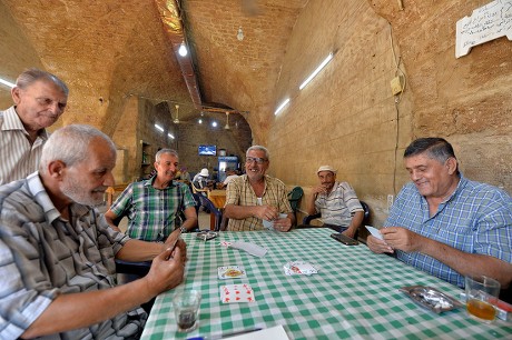 Lebanese Men Play Card Games Old Editorial Stock Photo - Stock Image ...