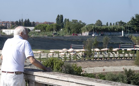 Man L Standing On Marconi Bridge Editorial Stock Photo - Stock Image ...