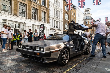 Delorean Drew Crowds Dozens Supercars Arrived Editorial Stock Photo ...