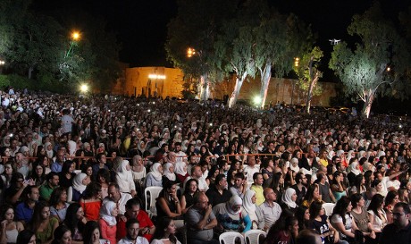 Syrians Attend Concert Lebanese Singer Composer Editorial Stock Photo ...