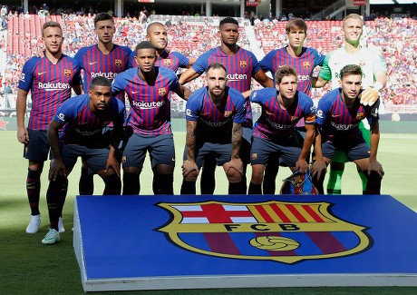 Fc Barcelona Poses Team Photo Before Editorial Stock Photo - Stock ...