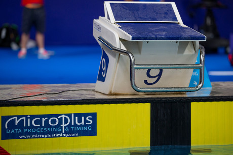 Starting Block Touchpad Pictured Glasgow 2018 Editorial Stock Photo ...