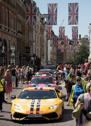 Cars Rally Passing Through Covent Garden Editorial Stock Photo - Stock ...