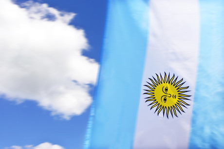 Flag Argentina Sun May Symbol Against Editorial Stock Photo - Stock ...