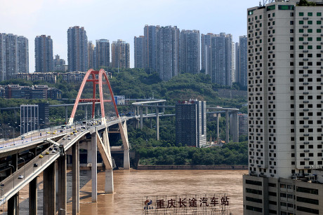 76meterhigh Sujiaba Overpass Highest Overpass Southwest Editorial Stock ...