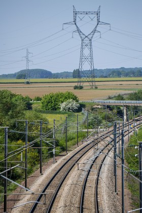 LGV Nord Europe railway line, France - 06 May 2018 Stock Pictures ...