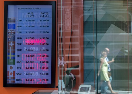 People Reflected Window Currency Exchange Office Editorial Stock Photo ...