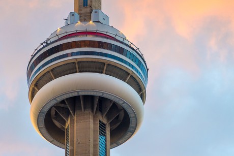 Canadian Flag Toronto Skyline Flags Waves Editorial Stock Photo - Stock ...