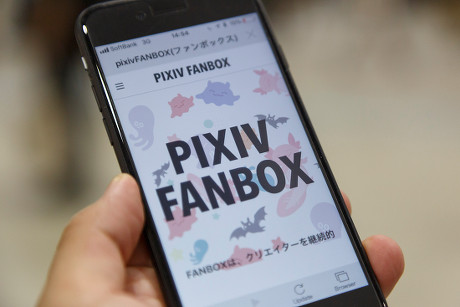 Smartphone Shows Pixiv Fanbox App During Editorial Stock Photo - Stock ...