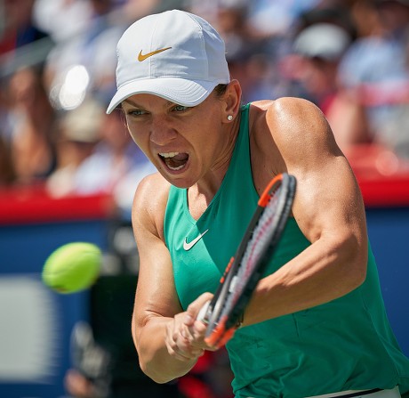 Simona Halep Romania Action Against Sloane Editorial Stock Photo ...