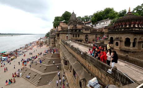People Visit Maheshwar Fort About 300km Editorial Stock Photo - Stock ...