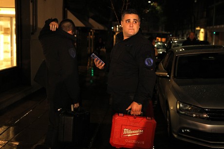 Police Officers Enter Apartment Building Recoleta Editorial Stock Photo ...