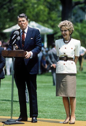 President Ronald Reagan First Lady Nancy Editorial Stock Photo - Stock ...