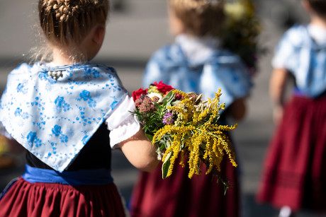 __COUNT__ Assumption Day Procession in Bavaria, Kochel Am See, Germany ...