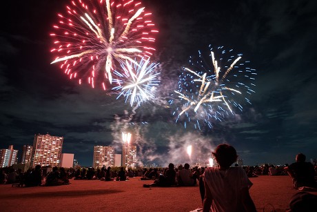 __COUNT__ Ota Peace fireworks, Tokyo, Japan - 15 Aug 2018 Stock ...