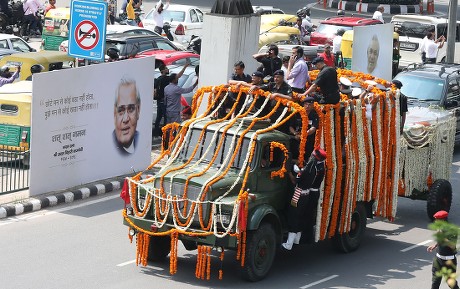 Indian Army Gun Carriage Carries Remains Editorial Stock Photo - Stock ...