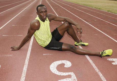 Usain Bolt Training On Warmup Track Editorial Stock Photo - Stock Image ...