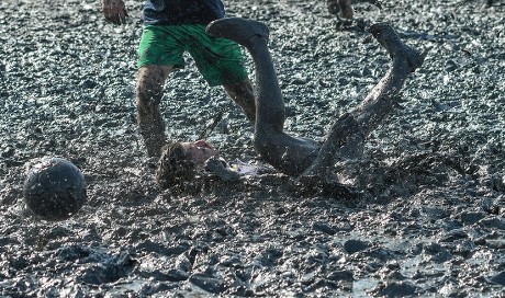 People Play Mud Football Part 35th Editorial Stock Photo - Stock Image ...