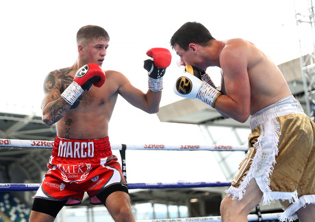 Super Featherweight Marco Mccullough Jordan Ellison Editorial Stock ...