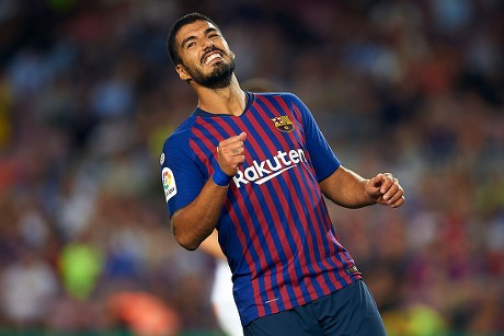Luis Suarez Fc Barcelona Reacts After Editorial Stock Photo - Stock ...
