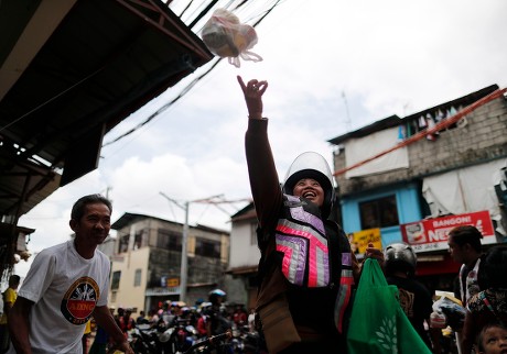 Filipino Motorcycle Rider Woman Hands Over Editorial Stock Photo ...