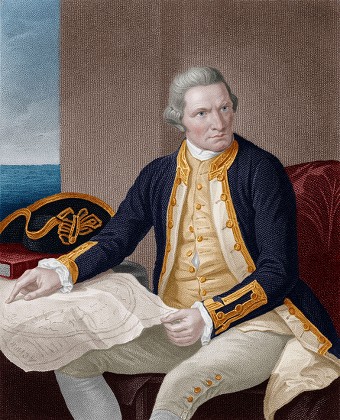 Captain James Cook British Explorer Navigator Editorial Stock Photo ...