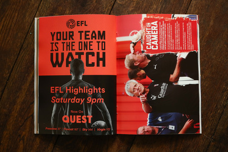 Efl Ifollow Branding Match Day Programme Editorial Stock Photo - Stock ...