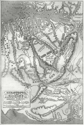Map Crimea Featuring Sebastapol Balaklava Showing Editorial Stock Photo ...