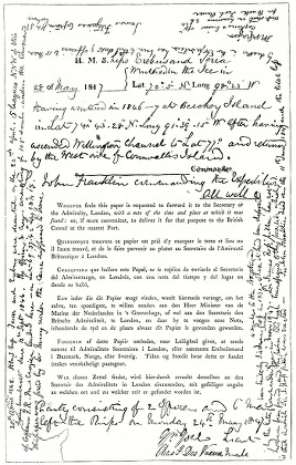 Facsimile Last Messages Left By Captain Editorial Stock Photo - Stock ...