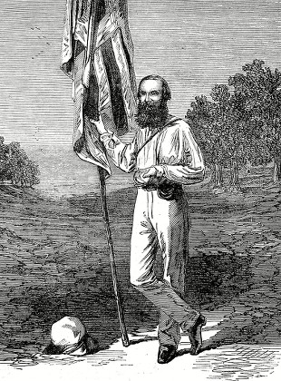Engraving John Mcdouall Stuart Australian Explorer Editorial Stock ...