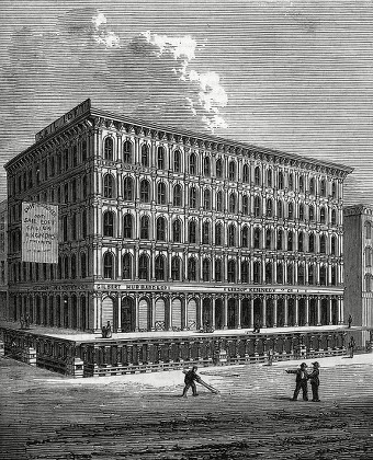 Raising House Chicago 1871 Many Buildings Editorial Stock Photo - Stock ...