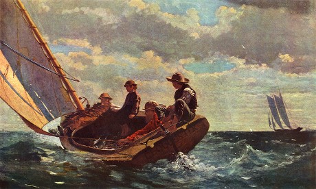 Breezing By Winslow Homer 18361910 Reproduction Editorial Stock Photo ...