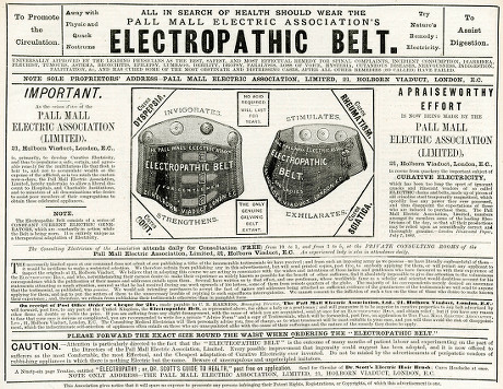 Electropathic Belt Gentlemen Ladies Consists Series Editorial Stock Photo - Stock Image ...