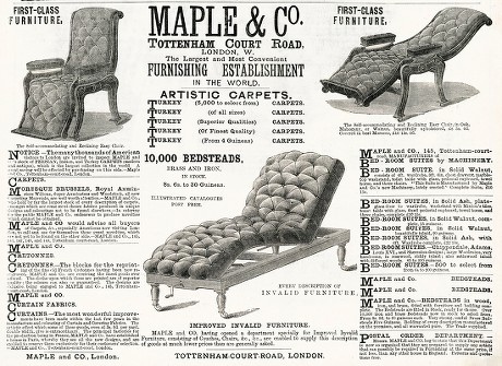 Upholstered Wooden Recliner Easy Chairs Advertisement Editorial Stock ...
