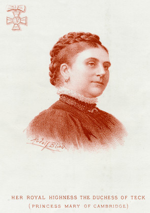 Princess Mary Adelaide Cambridge 1833 1897 Editorial Stock Photo ...