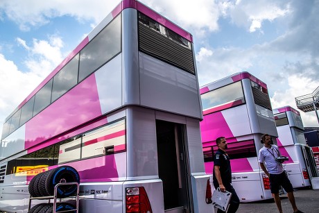 Force India F1 Team Trucks Paddock Editorial Stock Photo - Stock Image ...