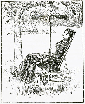 Woman Relaxing Summer Sun Mechanical Rockingchair Editorial Stock Photo ...