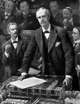 Illustration Aj Balfour 18481930 Speaking House Editorial Stock Photo ...